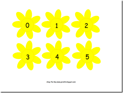 Along the Way: Butterfly Number Matching File Folder Game